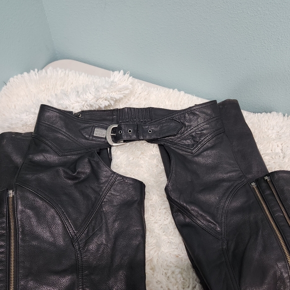 Harley-Davidson | Other | Harley Davidson Womens Leather Biker Chaps ...